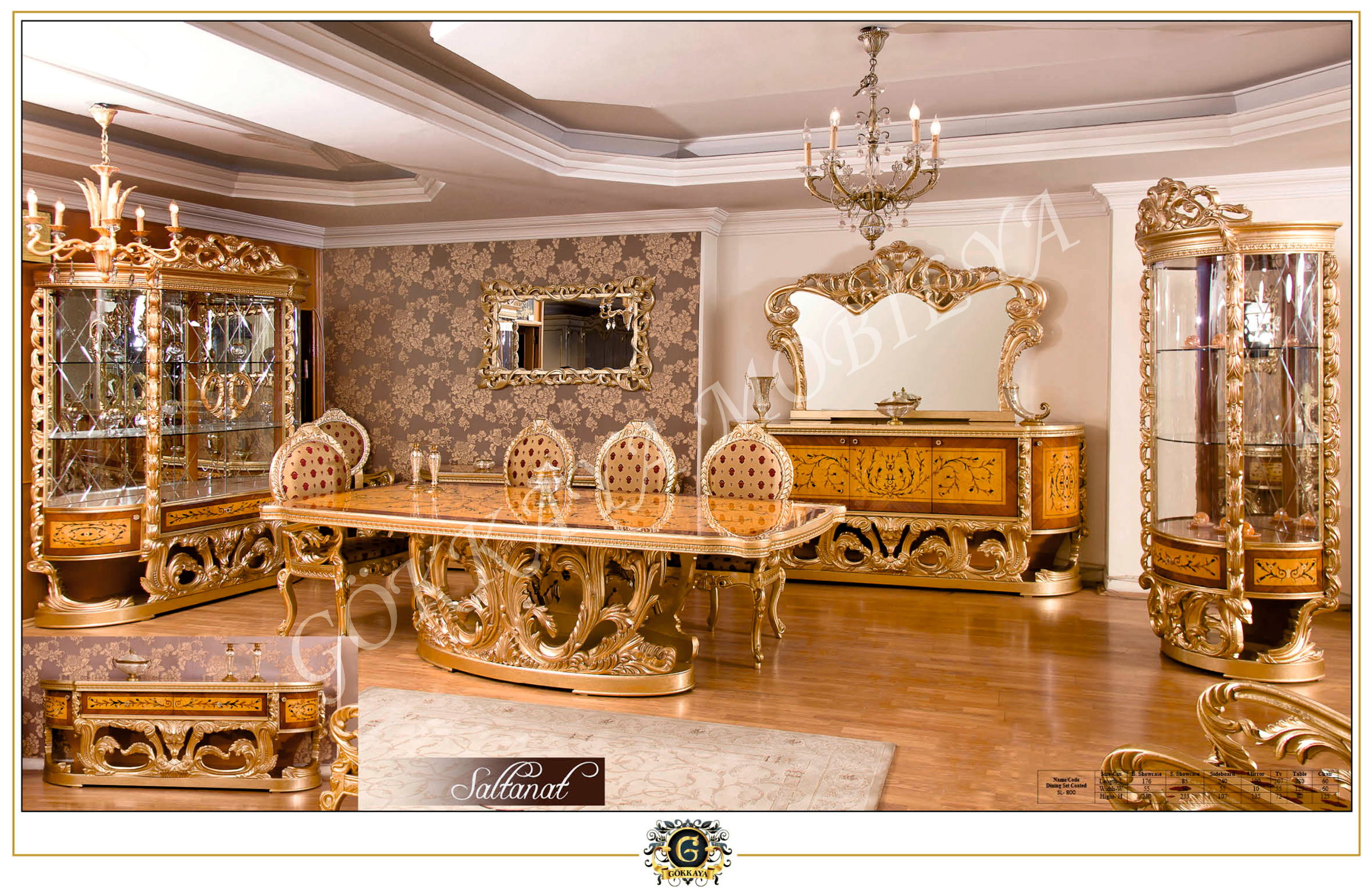 Saltanat Yemek Odası | Gökkaya Mobilya